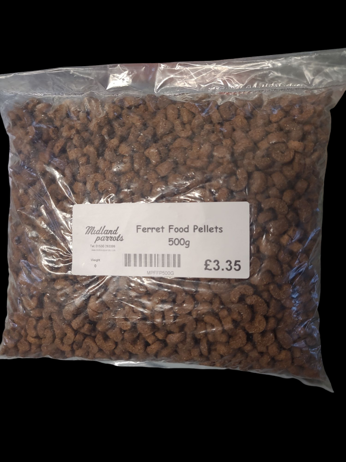 Midland Parrots Ferret Food Pellets 500G – Midland Parrots & Pets